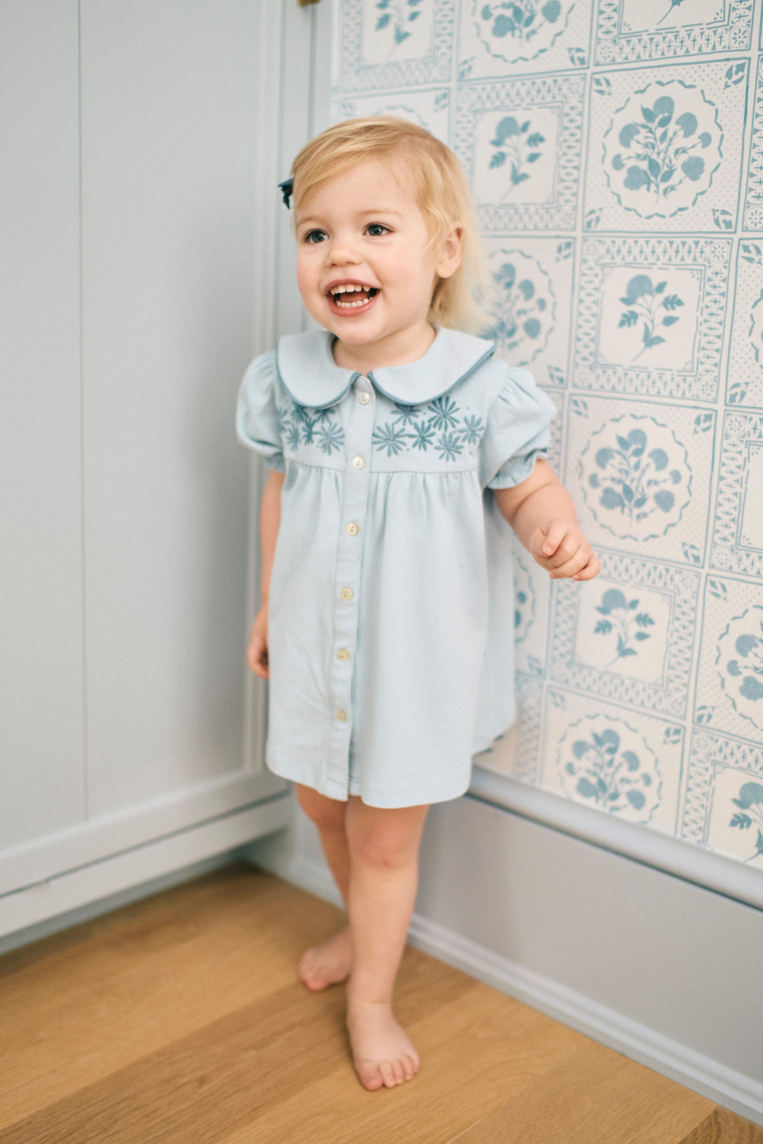 Lexie Baby Set in Sterling Blue – BAYBALA